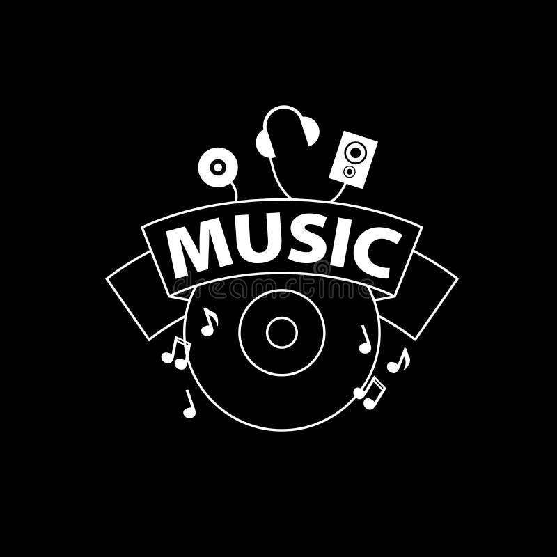 Vector logo music stock vector. Illustration of digital - 126241502