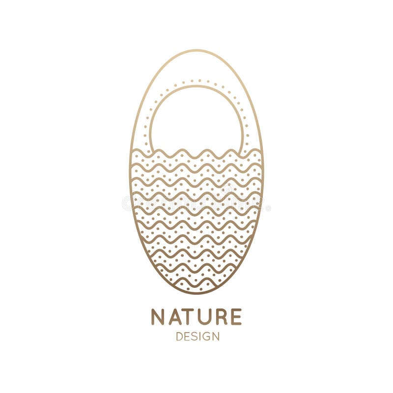 Logo oval nature stock vector. Illustration of cruise - 99086683