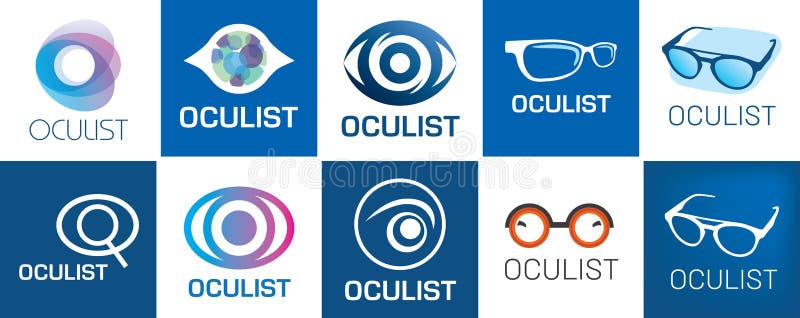 Vector Logo Optometrist, Optics and Vision Check Stock Illustration ...
