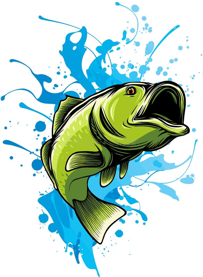 Vector Illustration Logo Peacock Bass Monoculus Stock Vector ...