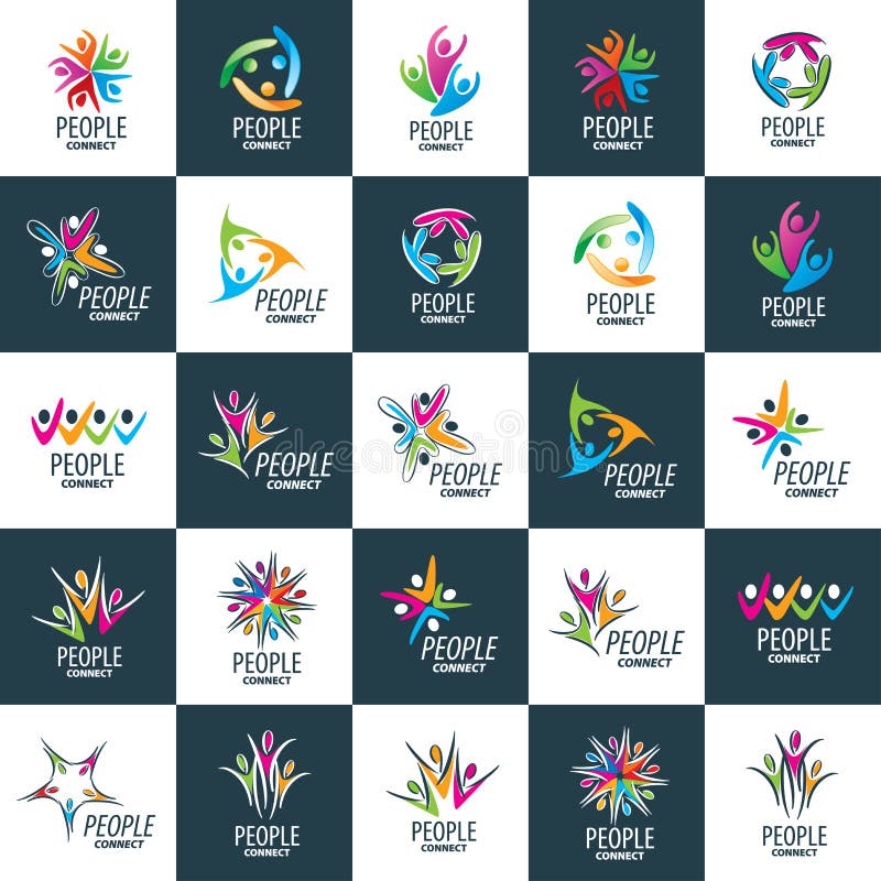 Vector logo people stock vector. Illustration of icon - 85410813