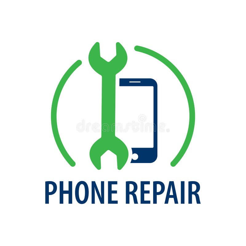 Vector Logo of the Phone Repair Service Stock Illustration ...