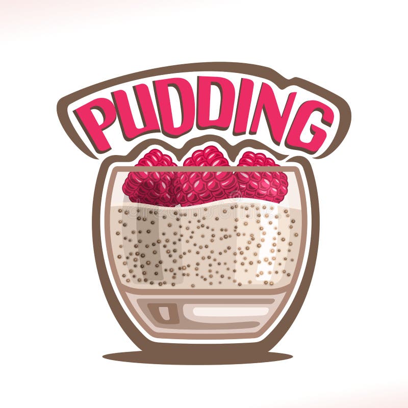 Vector logo for Pudding stock vector. Illustration of berry - 101406501
