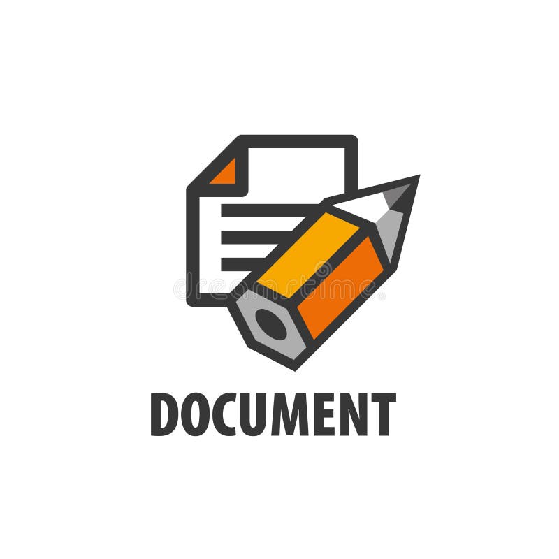 Vector logo document stock vector. Illustration of file - 126294174