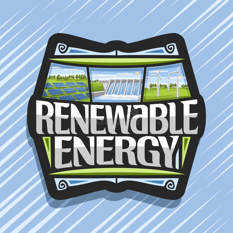 Vector Logo for Renewable Energy Stock Vector - Illustration of future ...