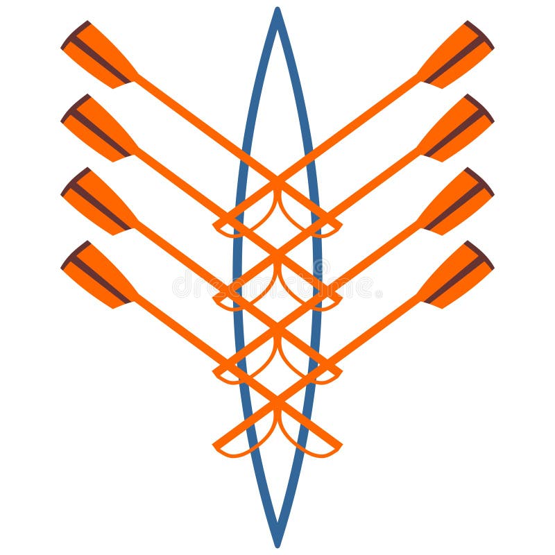 Rowing Boat Icon Set Isolated Whit Names Stock Vector - Illustration of ...