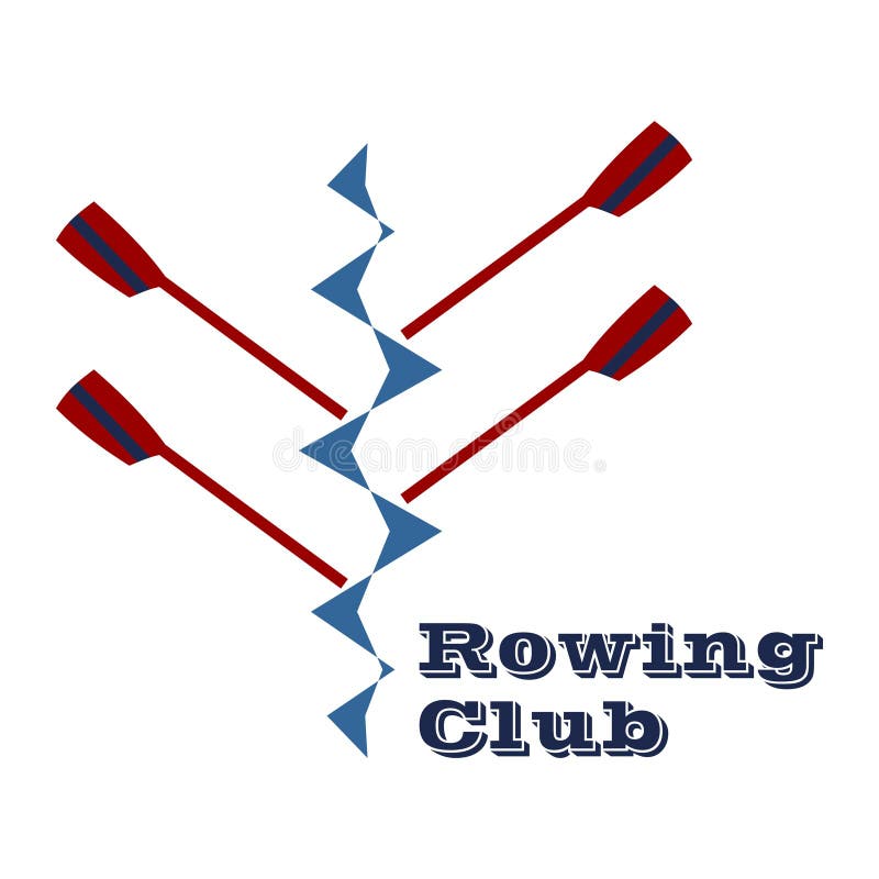 Vector Logo for Rowing Club Stock Illustration - Illustration of ...