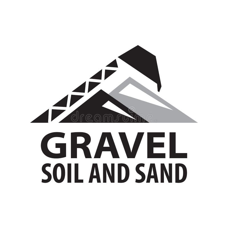 Vector Logo of Sand, Gravel and Soil Extraction Stock Vector ...