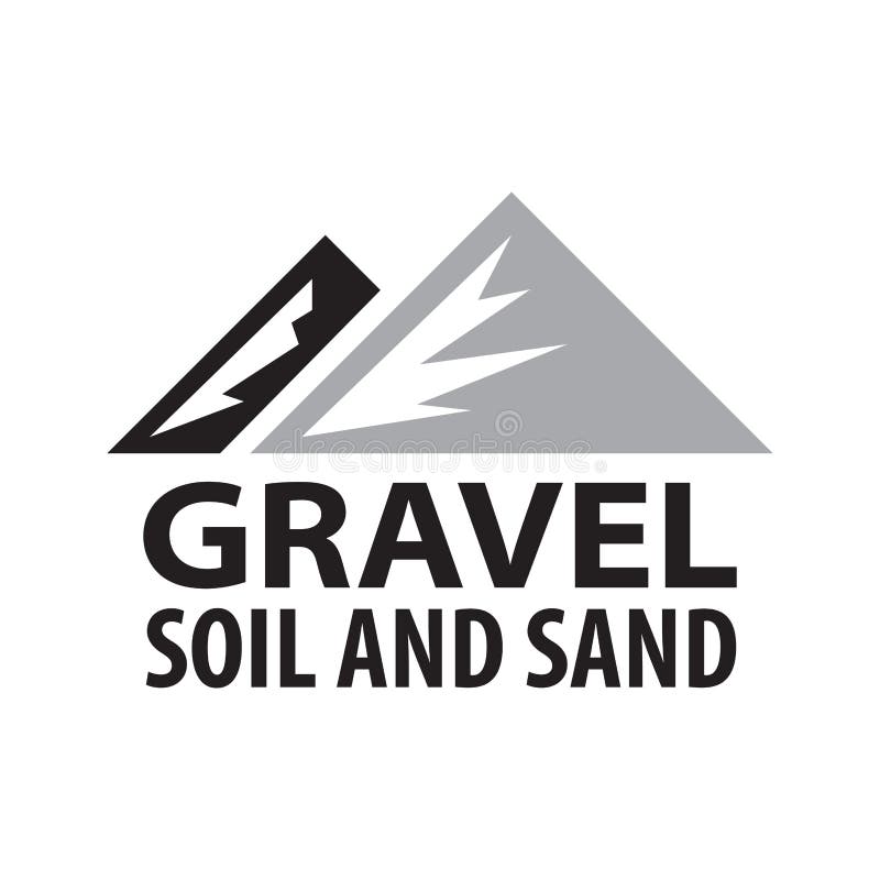 Vector Logo of Sand, Gravel and Soil Extraction Stock Vector ...