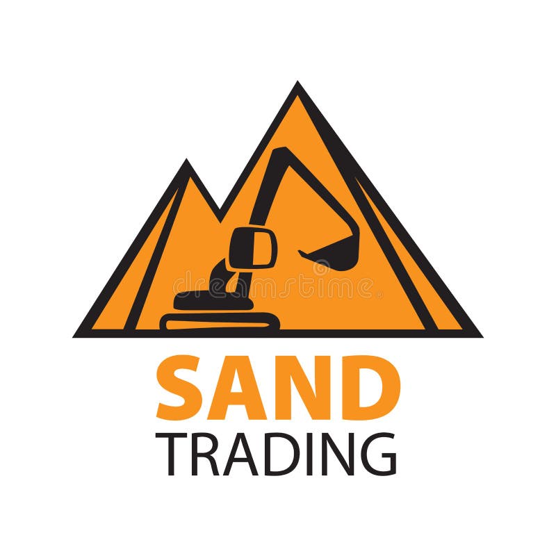 Vector Logo of Sand Mining and Trading Stock Vector - Illustration of ...