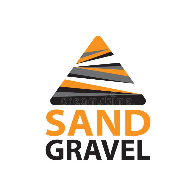 Vector Logo of Sand Mining and Trading Stock Vector - Illustration of ...