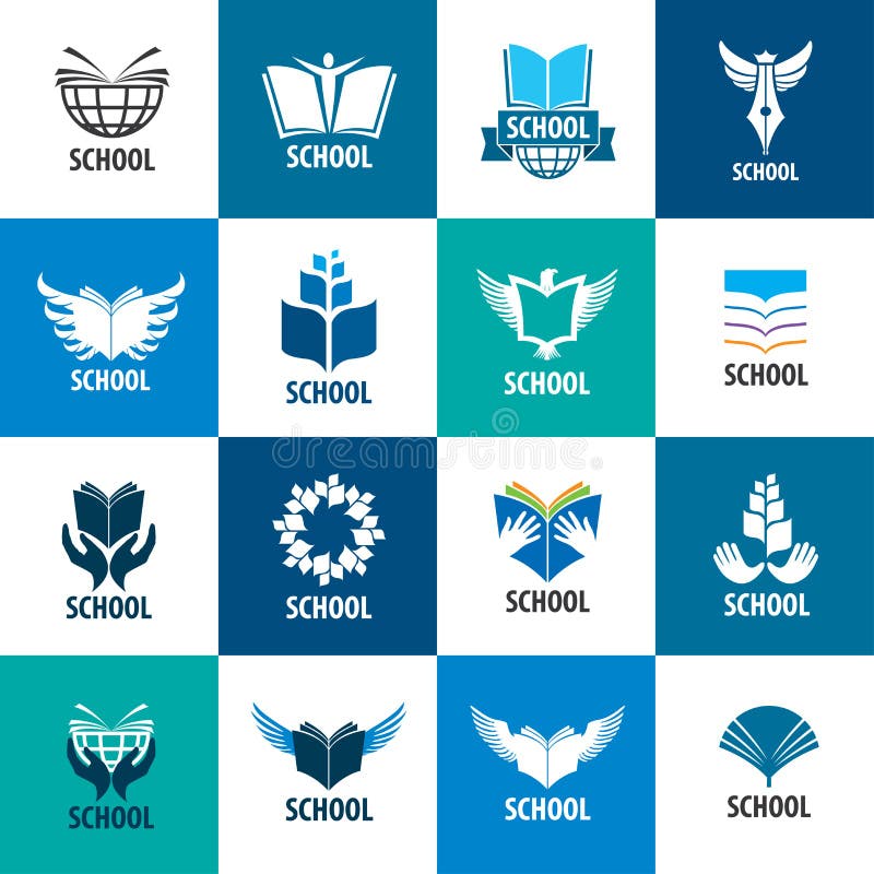Vector logo School stock vector. Illustration of identity - 71553033