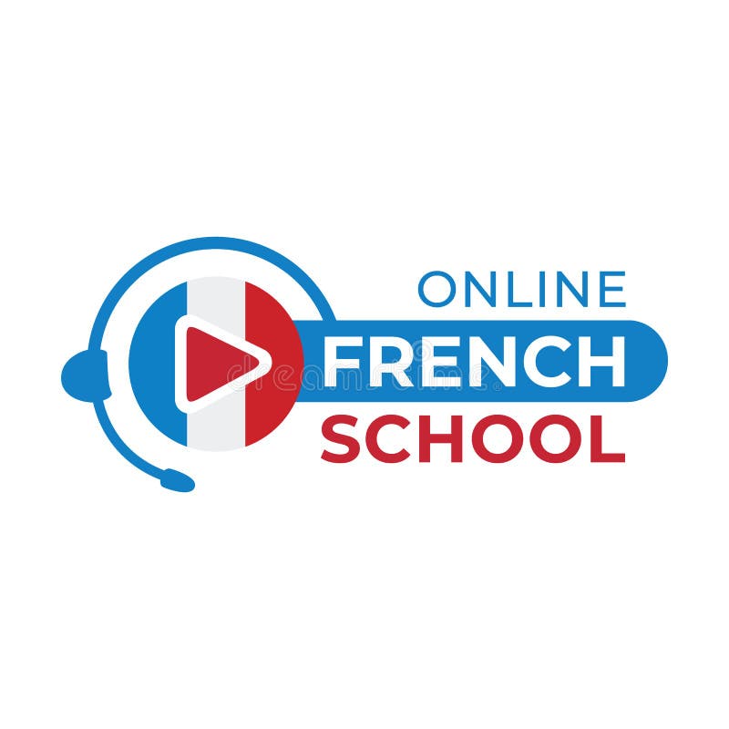 Vector Logo of the French Language School Stock Vector - Illustration ...
