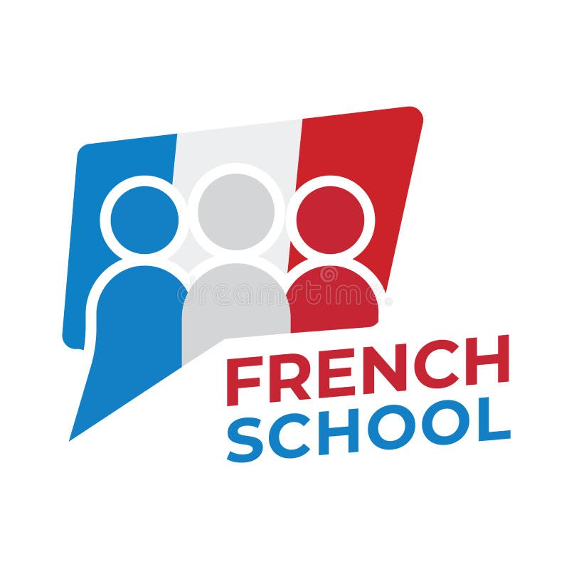 Vector Logo of the French Language School Stock Vector - Illustration ...