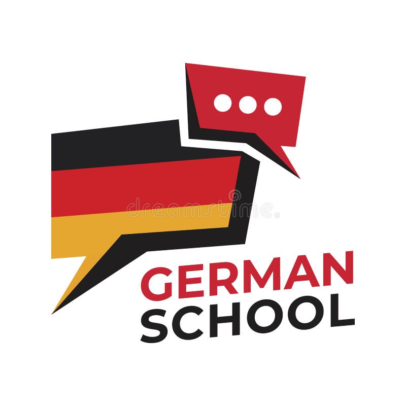 Vector Logo of the German Language School Stock Vector - Illustration ...