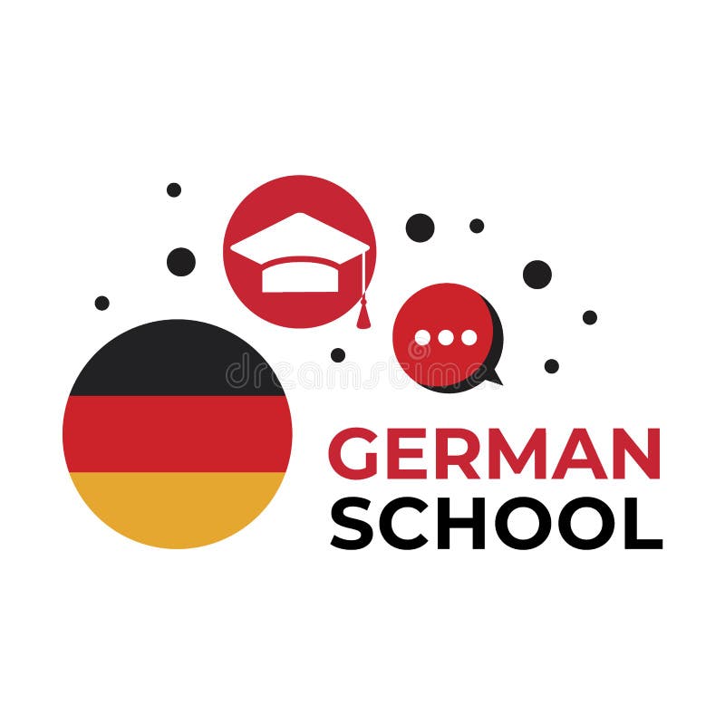 Vector Logo of the German Language School Stock Illustration ...
