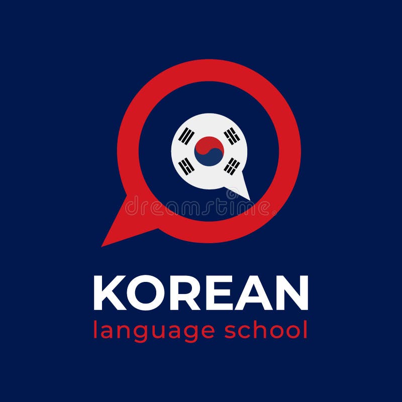 Vector Logo of the Korean Language School Stock Vector - Illustration ...