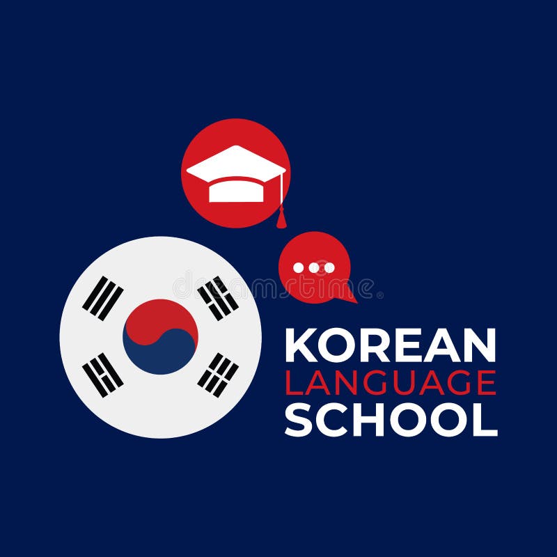 Vector Logo of the Korean Language School Stock Vector - Illustration ...