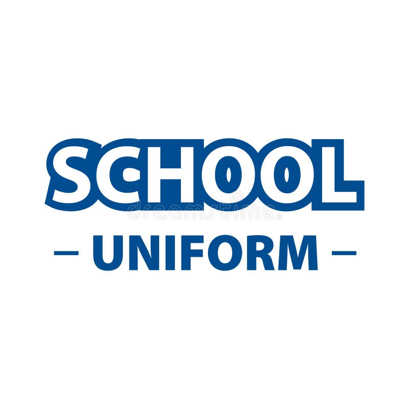 Vector Logo for School Store Clothes and Uniforms Stock Illustration ...