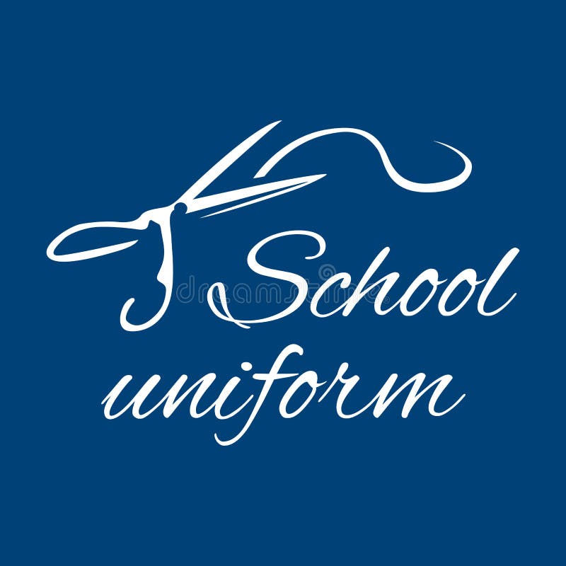 Vector Logo for School Store Clothes and Uniforms Stock Illustration ...