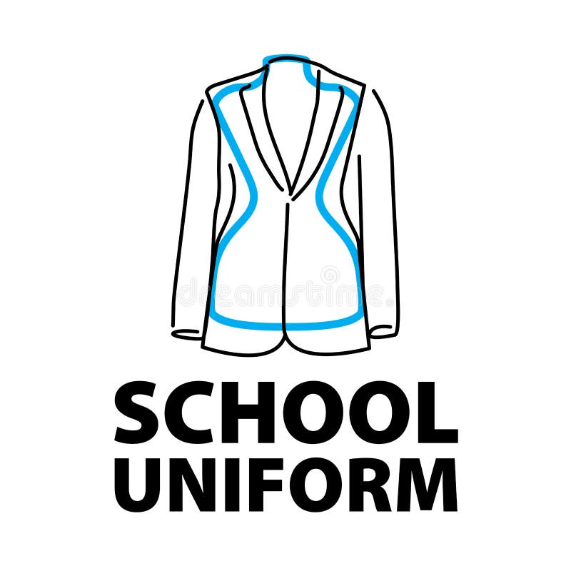Vector Logo for School Store Clothes and Uniforms Stock Illustration ...