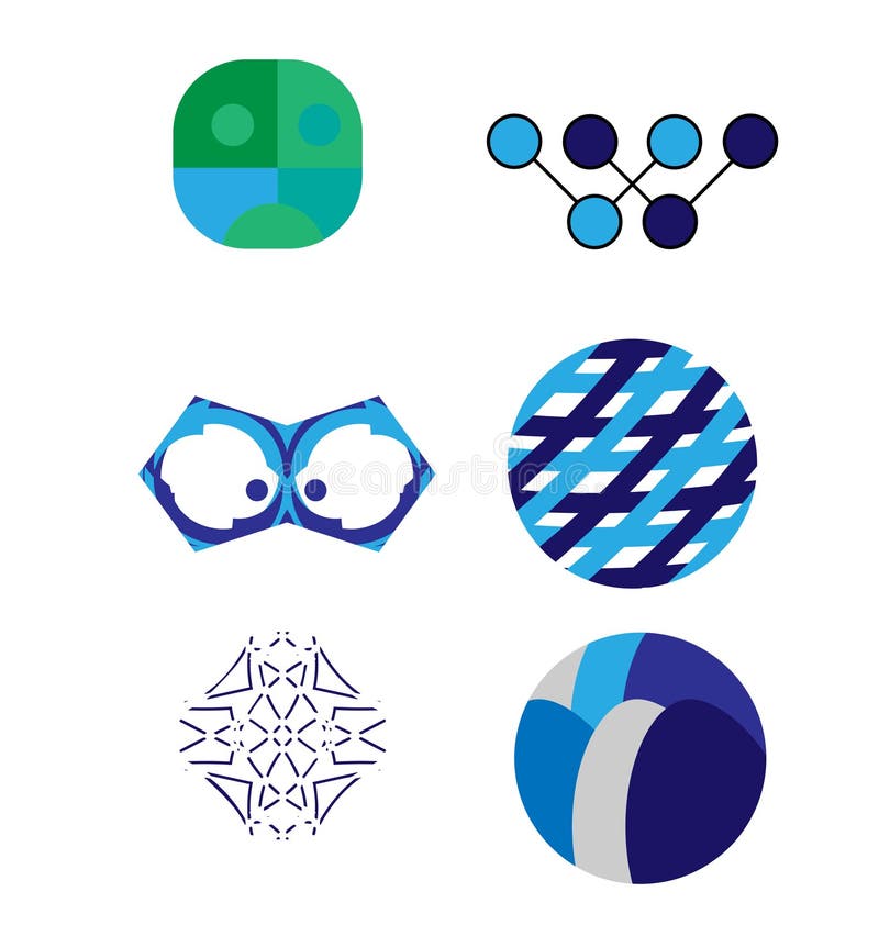 Vector logo set stock vector. Illustration of corporate - 73183011