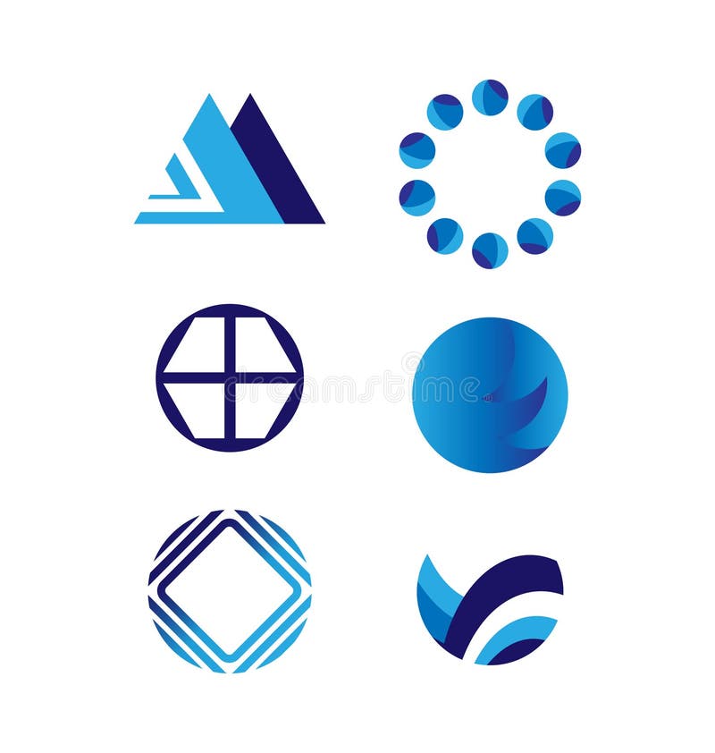 Vector logo set stock vector. Illustration of business - 73183337