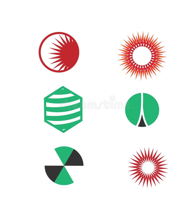Vector logo set stock vector. Illustration of branding - 73183840