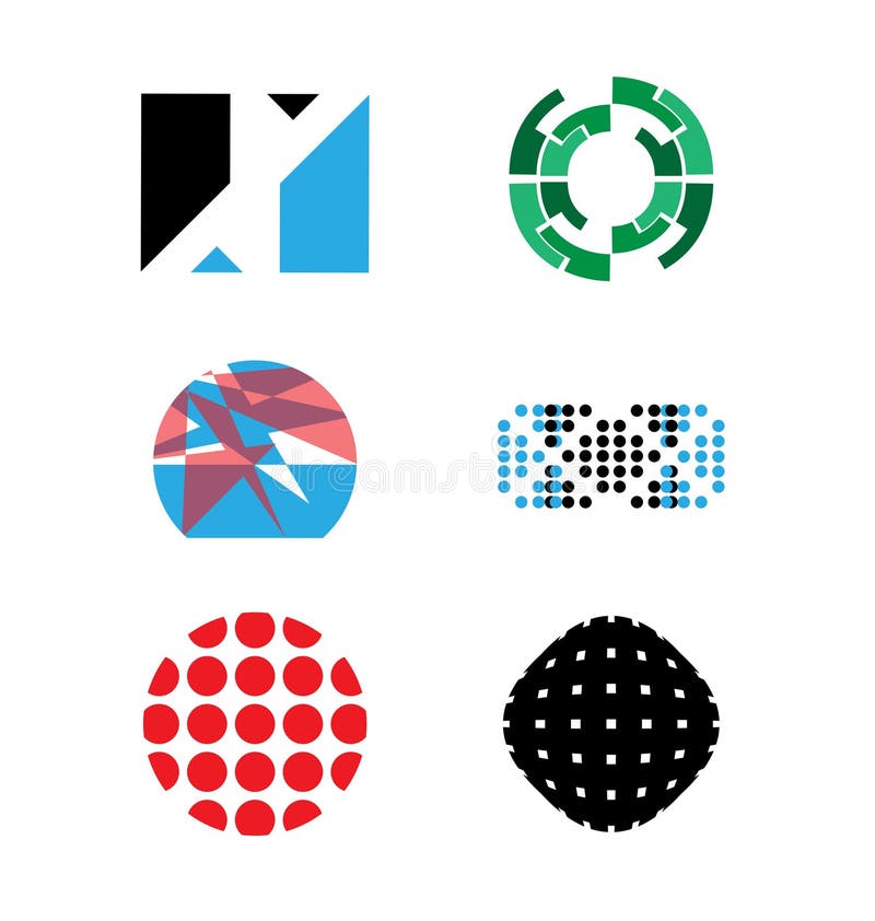 Vector logo set stock vector. Illustration of group, style - 73232014