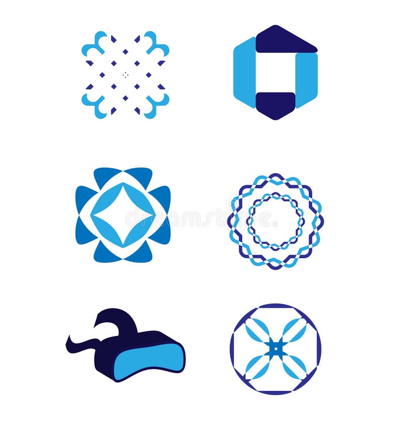Vector logo set stock vector. Illustration of modern - 73232814