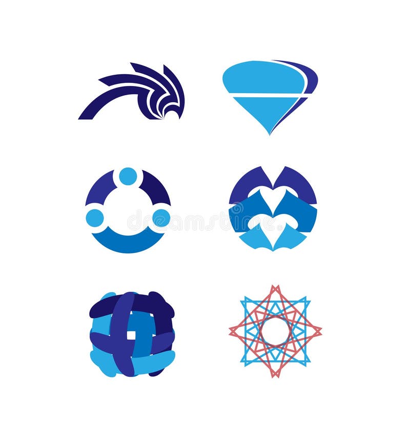 Vector logo set stock vector. Illustration of background - 73233383