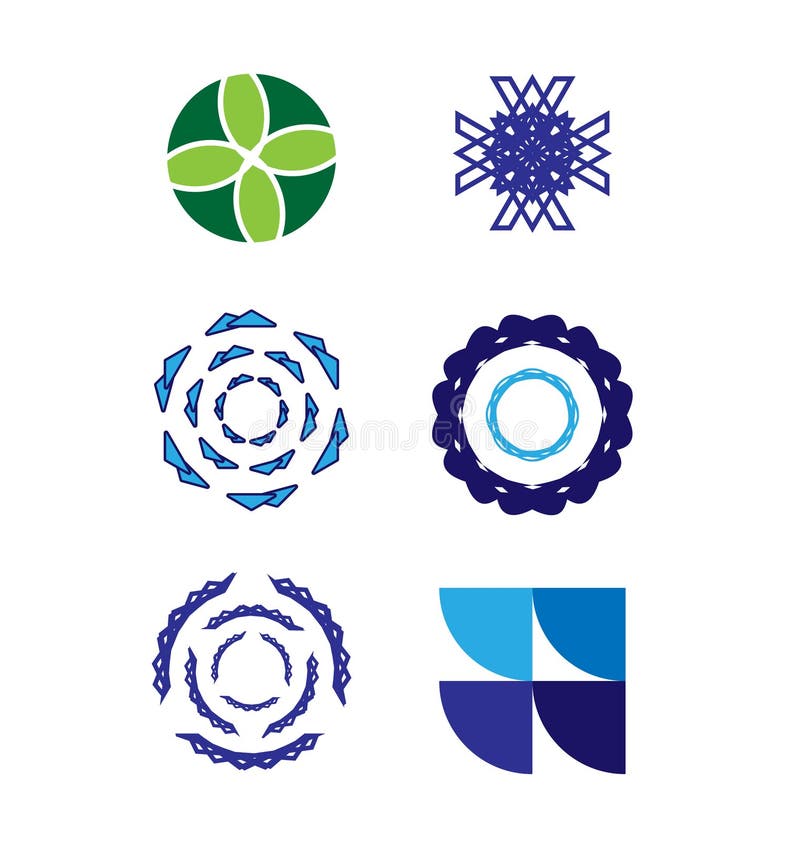 Vector logo set stock vector. Illustration of stylish - 73234341