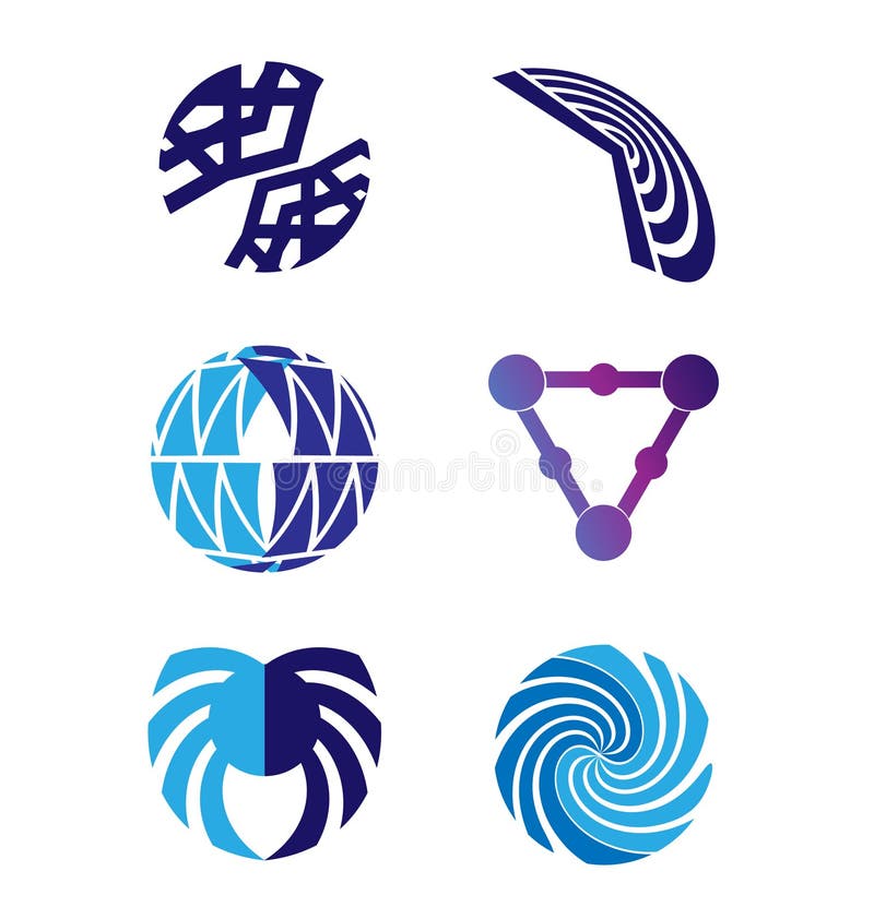 Vector logo set stock vector. Illustration of sign, stylish - 73234653