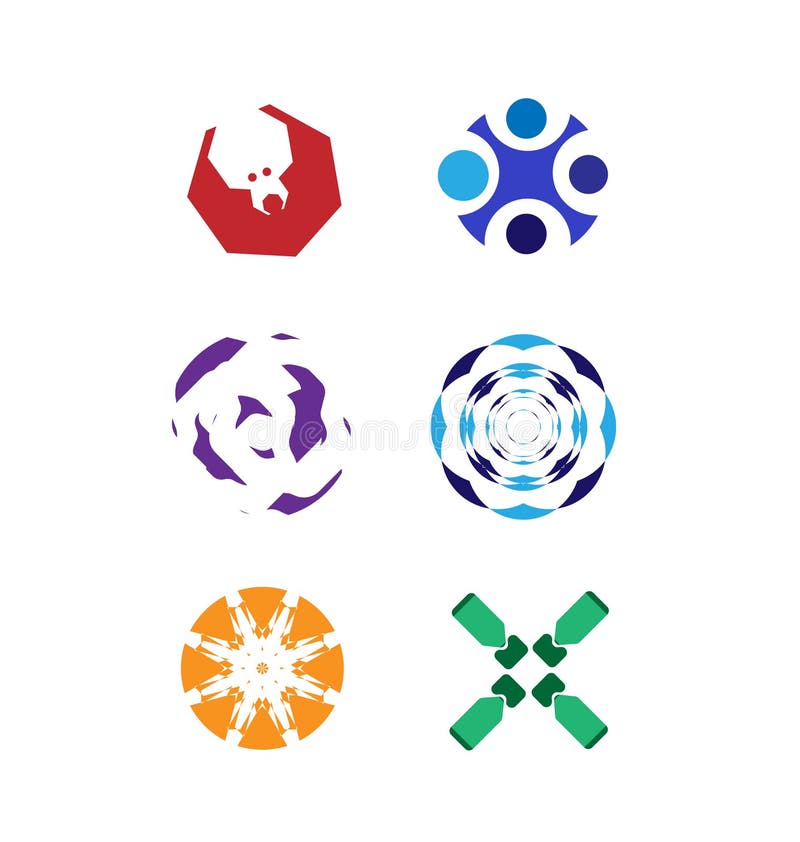 Vector logo set stock vector. Illustration of concept - 73234850