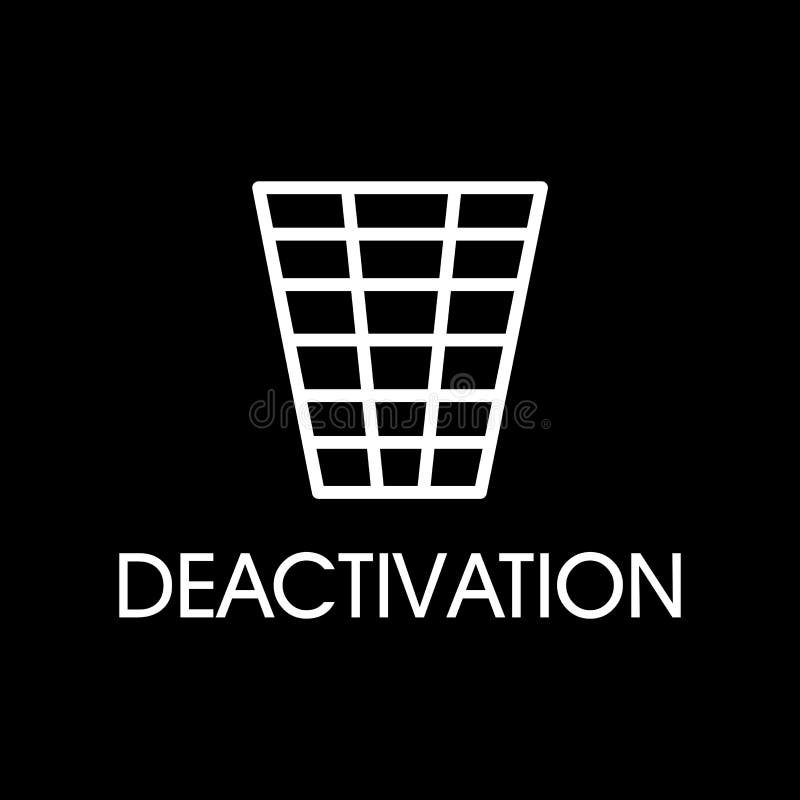 Vector Logo, Sign of Deactivation and Inactivity of the Account Stock ...