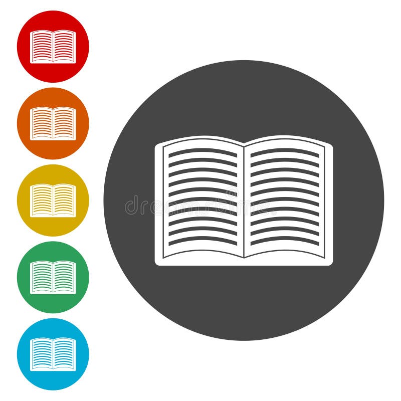 Vector Logo a Six Colored Books Stock Vector - Illustration of abstract ...