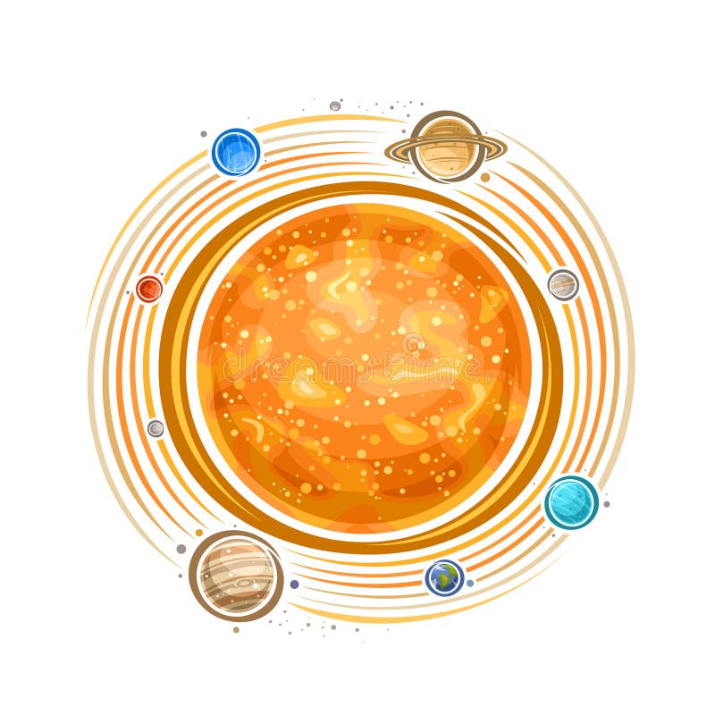 Vector Logo for Solar System Stock Vector - Illustration of cosmology ...