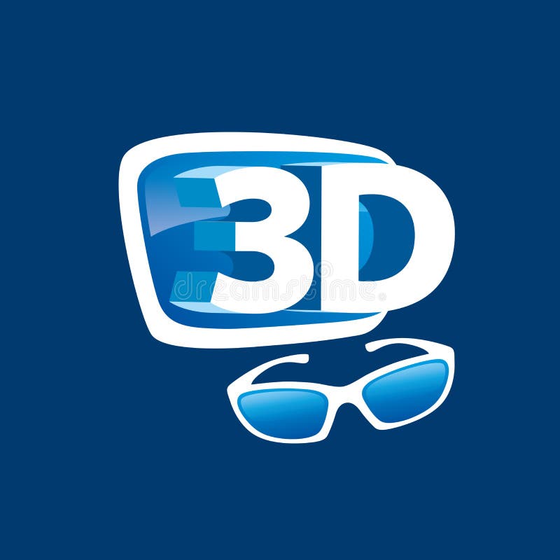 Vector logo stereoscopy stock vector. Illustration of spectacles ...