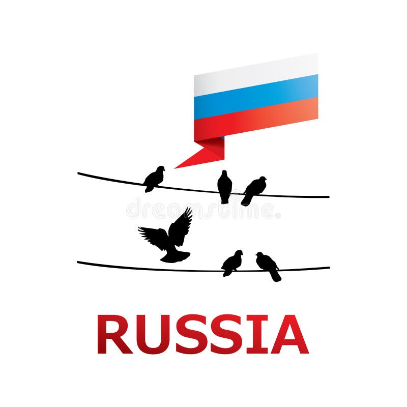 Vector Logo with Symbols of Russia, Russian Stock Illustration ...