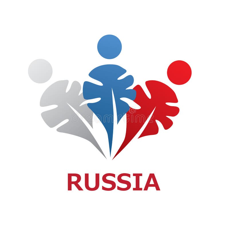 Vector Logo with Symbols of Russia, Russian Stock Illustration ...