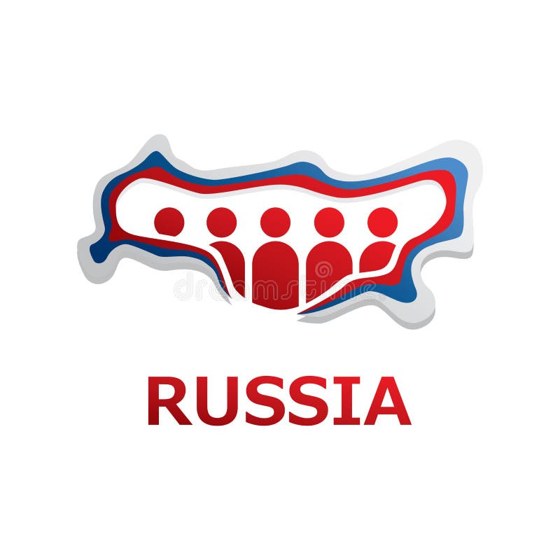 Vector Logo with Symbols of Russia, Russian Stock Illustration ...