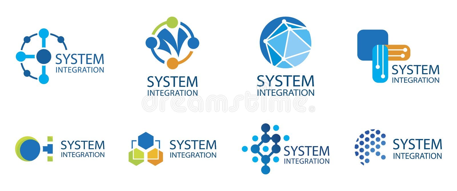 Vector Logo of a System Integration Company Stock Illustration ...