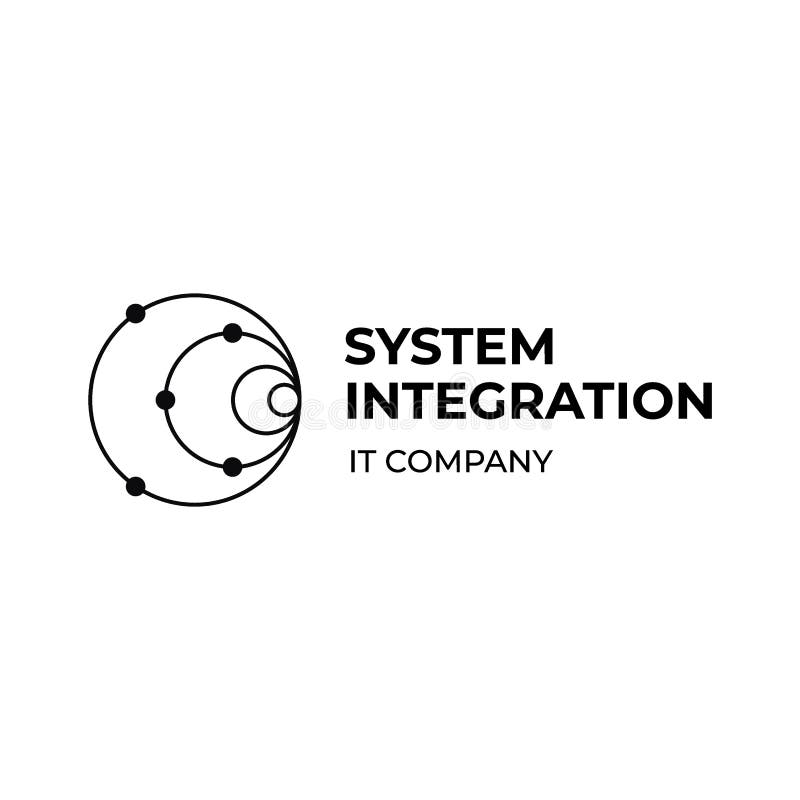 Vector Logo of a System Integration Company Stock Vector - Illustration ...