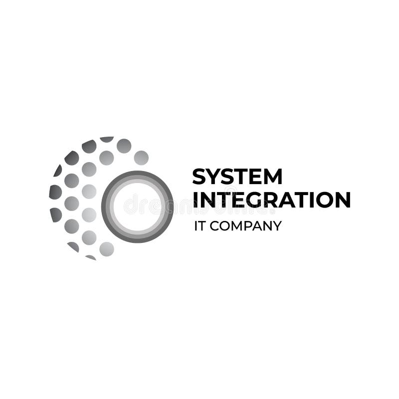 Vector Logo of a System Integration Company Stock Vector - Illustration ...