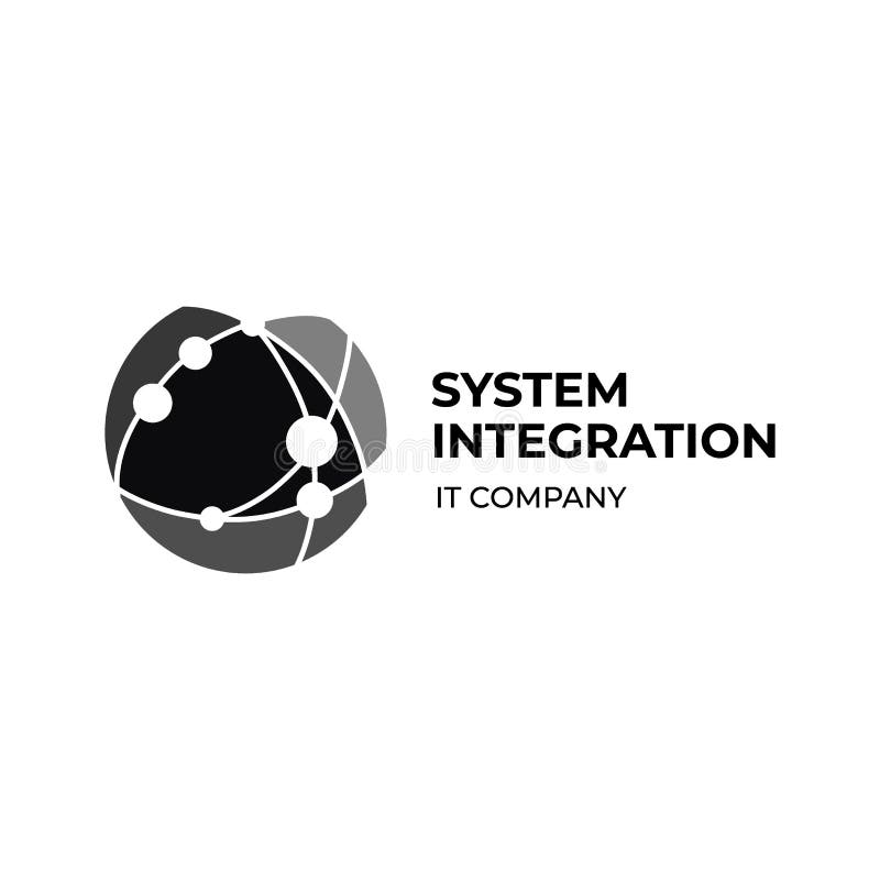 Vector Logo of a System Integration Company Stock Vector - Illustration ...