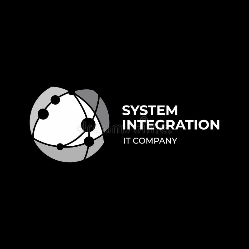 Vector Logo of a System Integration Company Stock Vector - Illustration ...