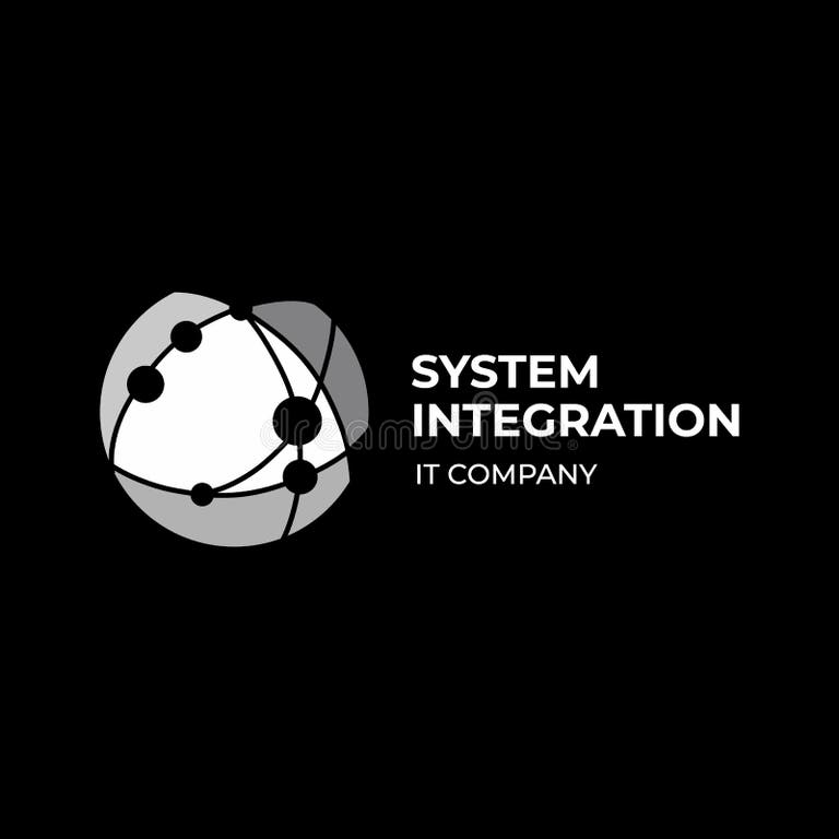 Vector Logo of a System Integration Company Stock Vector - Illustration ...