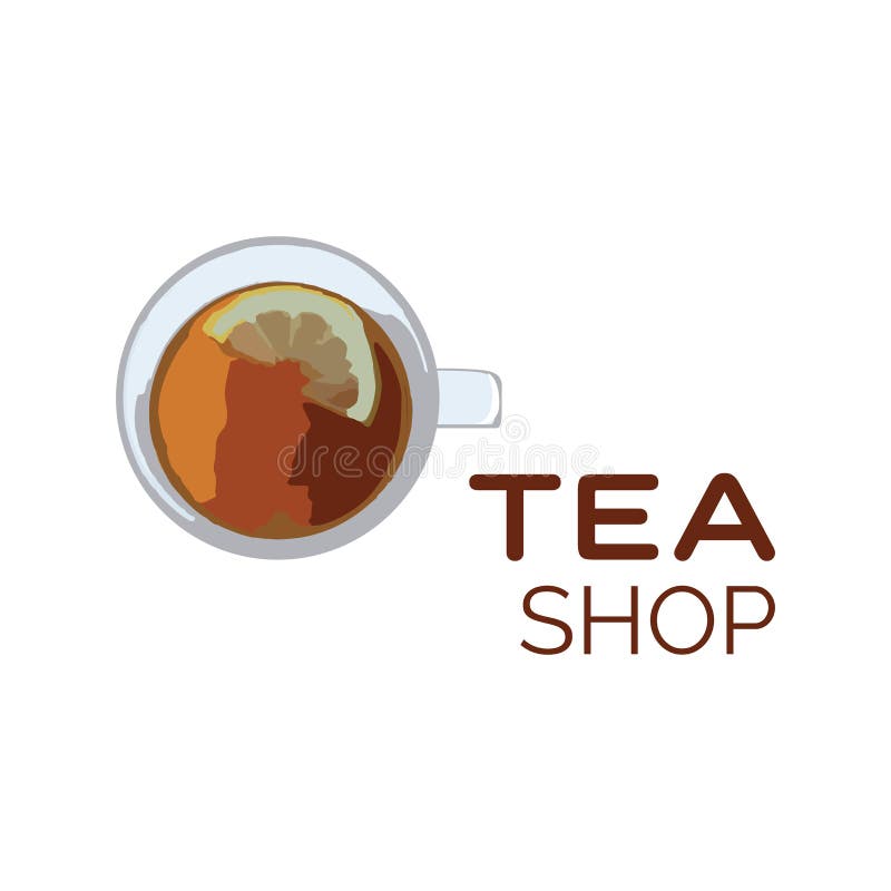 Vector Logo of a Tea Shop and Cafe Stock Illustration - Illustration of ...