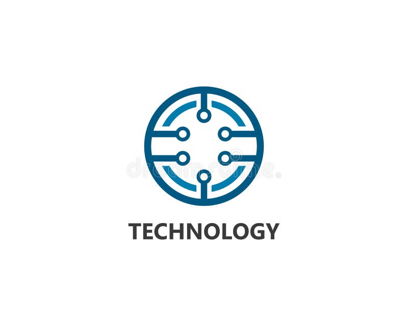 Vector Logo Technology stock vector. Illustration of design - 137073300