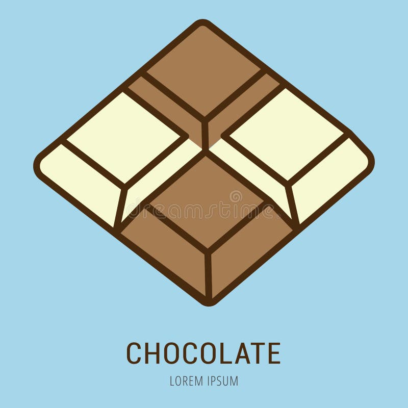 Vector Logo Template Chocolate Simple Stock de ilustración ...